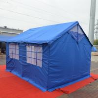 China Emergency Hospital Tent 30 Sqm UV Resistant Blue Army Medical Shelter for sale