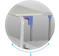 China Movable Manual Hospital Bed Durable With Abs Turn Over Table Custom Size for sale