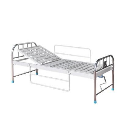 China Incline Two Crank Hospital Patient Bed 2080x960x500mm Aluminum Alloy Side Rails 220kg Load for sale
