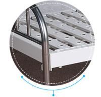 China Incline Two Crank Hospital Patient Bed 2080x960x500mm Aluminum Alloy Side Rails 220kg Load for sale