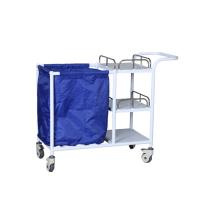 China Stainless Steel Hospital Cleaning Laundry Trolley ET-983 1185x570x935mm with Brake Casters for sale