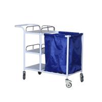 China Stainless Steel Hospital Cleaning Laundry Trolley ET-983 1185x570x935mm with Brake Casters for sale