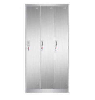 China 3 Door Stainless Steel Medicine Display Cabinet H1800 W900 D500mm with Vent Hole Fully Assembled for sale