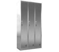 China 3 Door Stainless Steel Medicine Display Cabinet H1800 W900 D500mm with Vent Hole Fully Assembled for sale