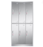 China 6 Door Stainless Steel Medicine Display Cabinet H1800xW900xD500mm Cold Rolled Steel Locker for sale