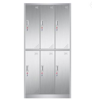 China 6 Door Stainless Steel Medicine Display Cabinet H1800xW900xD500mm Cold Rolled Steel Locker for sale