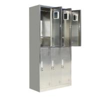 China 6 Door Stainless Steel Medicine Display Cabinet H1800xW900xD500mm Cold Rolled Steel Locker for sale