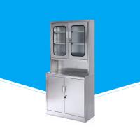 China Stainless Steel Hospital Storage Cabinet 900x500/275x1800mm Medical Treatment Cabinet for sale