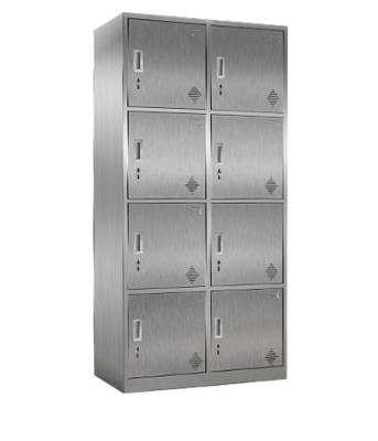 China 8 Door Stainless Steel Medicine Display Cabinet H1800 W900 D400mm Key Lock Big Capacity for sale