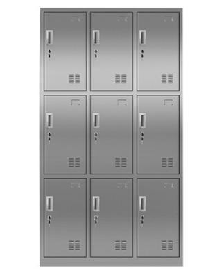 China 9 Door Steel Medicine Display Cabinet H1800xW900xD400mm Cold Rolled Steel Locker for sale