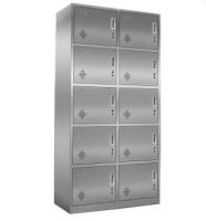 China 10 Door Stainless Steel Medicine Display Cabinet H1800xW900xD500mm for Hospital Office Changing Room for sale