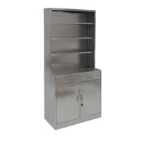 China Stainless Steel Hospital Medicine Display Cabinet 900mm Custom Dimension 10 Year Warranty for sale