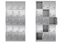 China 15 Door Anti Dust Tall Medicine Display Cabinet Steel Storage Chest H1800mm for Bedroom Office for sale