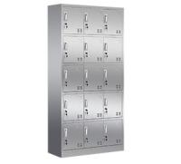 China 15 Door Anti Dust Tall Medicine Display Cabinet Steel Storage Chest H1800mm for Bedroom Office for sale