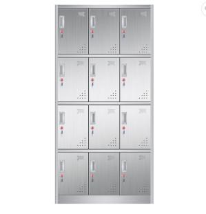 China 12 Door Stainless Steel Medicine Display Cabinet H1800xW900xD350mm Electrostatic Powder Coating for sale