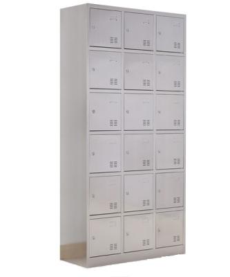 China 18 Door Steel Locker H1800xW900xD350mm Student Closet Storage Cabinet for sale