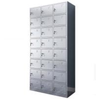 China 24 Door Stainless Steel Medicine Display Cabinet H1800xW900xD350mm for School Household for sale