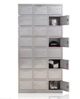 China 24 Door Stainless Steel Medicine Display Cabinet H1800xW900xD350mm for School Household for sale
