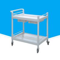 China White ABS Hospital Medicine Trolley Low Noise Delivery Trolley 540x365x830mm for sale
