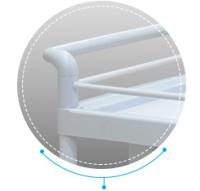 China White ABS Hospital Medicine Trolley Low Noise Delivery Trolley 540x365x830mm for sale