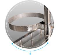 China 304 Stainless Steel Hospital Dressing Trolley 600x480x750mm Mobile Instrument Cart with Brake Casters for sale