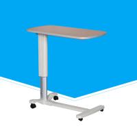 China On Wheels Folding Over Bed Table , Height Adjustable Hospital Bed Table for sale