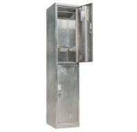 China Two Tier Stainless Steel Medicine Display Cabinet H1800mm 2 Door Office Furniture for sale