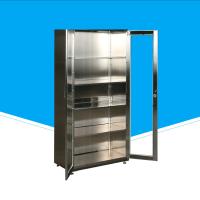 China Stainless Steel Medicine Display Cabinet 900x400x1800mm Hospital Storage Cupboard with Lock for sale