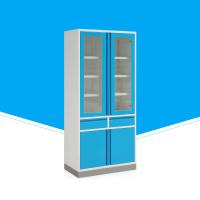 China Medical Glass Medicine Display Cabinet 1800x850x390mm Cold Rolled Steel ISO13485 for sale