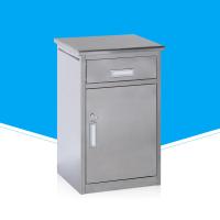 China Lightweight Mobile Hospital Storage Cabinets Durable Patient Bedside Table for sale