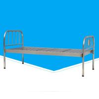 China Stainless Steel Hospital Patient Bed 2080x900x500mm 150kg Load Capacity for sale