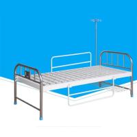 China Medical Clinic Bed 2080x900x500mm Steel Frame Epoxy Painted with Turn Over Side Rails 150kg Load for sale