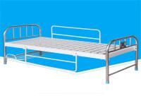 China Epoxy Coated Steel Hospital Bed 2080x900mm with Stainless Steel Head Foot Board 150kg Load for sale