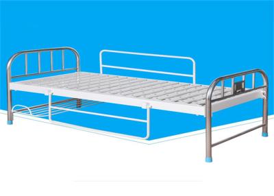 China Epoxy Coated Steel Hospital Bed 2080x900mm with Stainless Steel Head Foot Board 150kg Load for sale