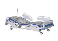 China Luxury Nursing Electric Hospital Bed 3 Cranks Guardrail Curved 2150x960mm 220kg Load for sale