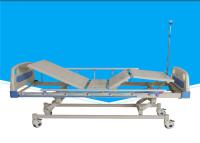 China Manual Extra Wide Hospital Bed 2130x960mm Epoxy Painted 3 Cranks Mechanical Hospital Bed for sale