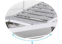 China 2130 * 960 * 500mm Hospital Folding Bed Height Adjustable For Patients  for sale
