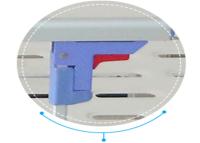 China Single Crank Manual Hospital Bed Metal Material Fall Protection With Handle for sale