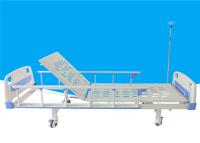 China Single Crank Manual Hospital Bed 1900x900mm Bed Board 220kg Weight Capacity for sale