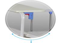China Multi Function Hospital Manual Bed , 3 Crank 5 Function Hospital Nursing Bed for sale