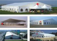 China Heavy Duty Steel Frame Emergency Tent 30x50ft Water Resistant Hospital Canopy for sale