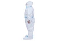 China Disposable Chemical Coverall Suit Antibacterial Protective Clothing 78G Breathable for sale