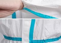 China Disposable Protective Coverall Full Body Suit White 78G Breathable Anti Static Waterproof for sale