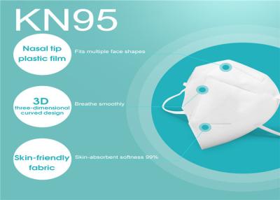 China KN95 Disposable Face Mask 4 Ply Meltblown Filtration 95% Efficiency Anti Dust Respirator for sale