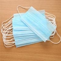 China 3 Ply Disposable Face Mask 175x95mm Blue Earloop Non Woven Medical Mask CE Certified for sale