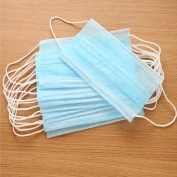 China 3 Ply Disposable Face Mask 175x95mm Blue Earloop Non Woven Medical Mask CE Certified for sale