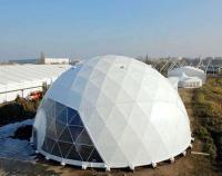 China 15m Diameter PVC Coated Geodesic Dome Tent Sphere Clear Dome Tent for sale