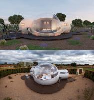 China Inflatable Bubble Geodesic Dome Tent Garden Party Geodesic Camping Tent for sale
