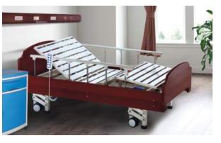 China Manual Crank Hospital Bed 3 Cranks Cold Steel Epoxy Painted 220kg Load Capacity for sale