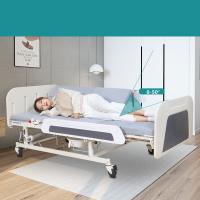 China Manual Hospital Bed with Rails 2100x900mm Cold Rolled Steel 200kg Load Capacity for sale